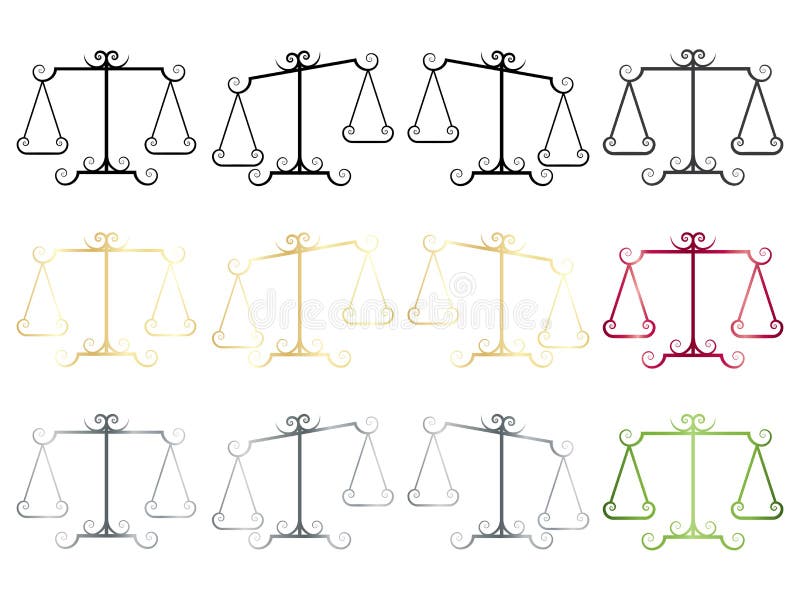 Set of scales stock vector. Illustration of isolated - 33483892