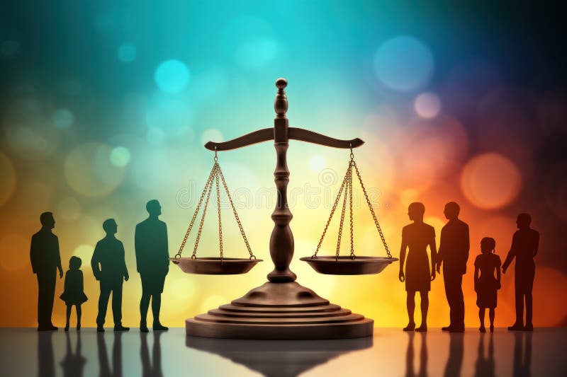 A Set of Scales Symboj or Justice Symbol for Human Rights . Generative ...