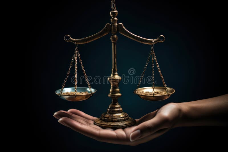 A Set of Scales Symboj or Justice Symbol for Human Rights . Generative ...