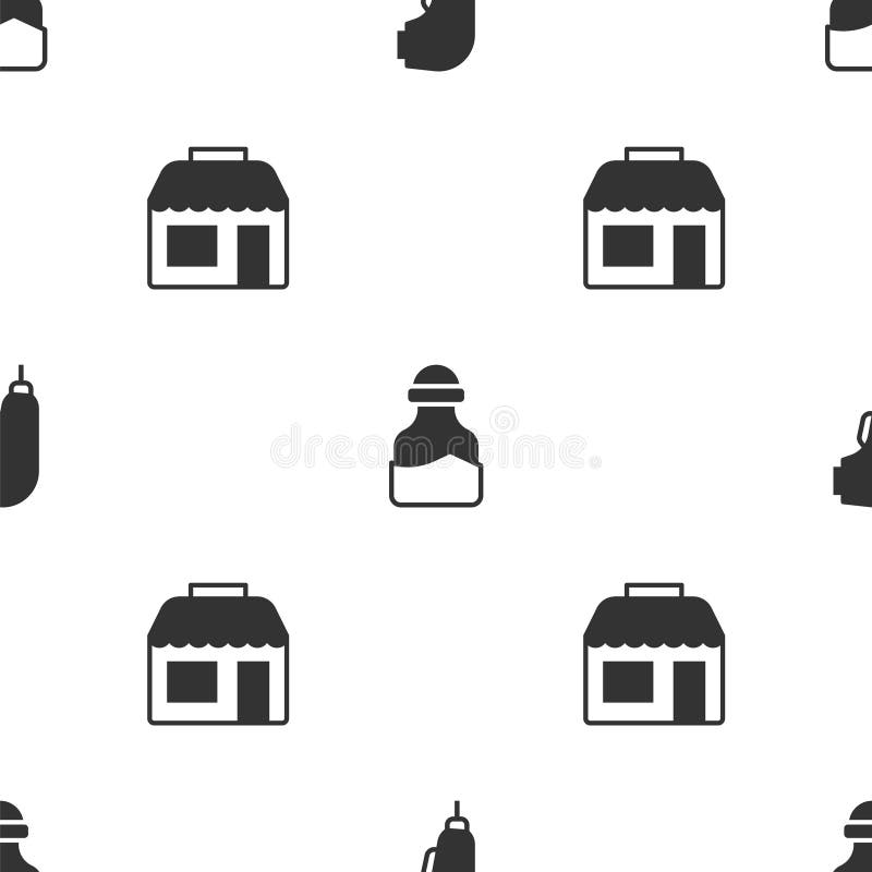 Set Scanner Scanning Bar Code, Spice and Market Store on Seamless ...