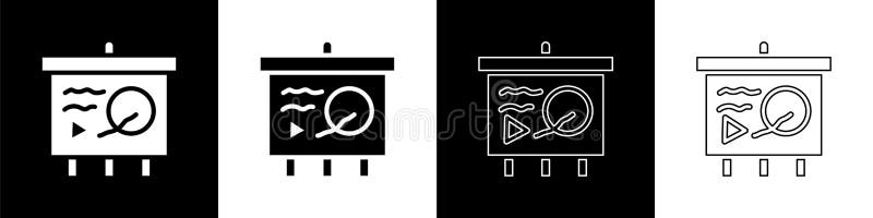 White Scenario Icon Isolated on Crumpled Paper Background. Script ...