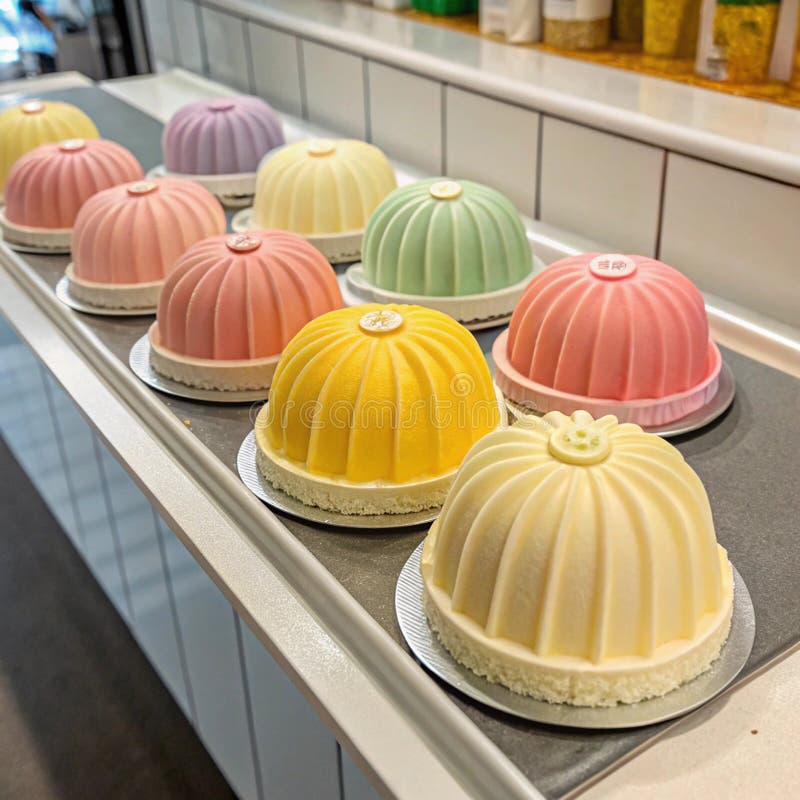 Set of Scented Urinal Cakes in Different Colors Stock Illustration ...