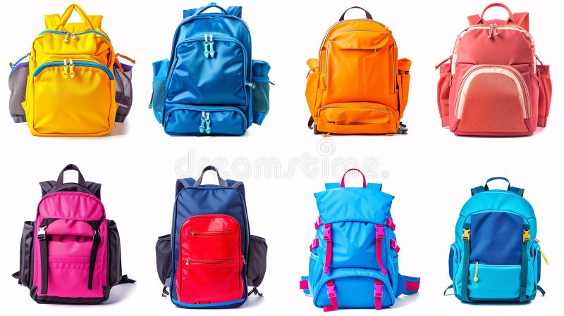 Different Backbacks Stock Illustrations – 10 Different Backbacks Stock ...