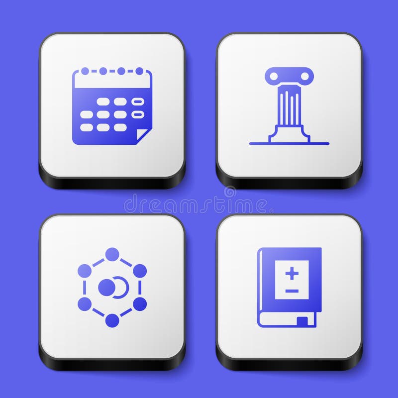 Set School Timetable, Law Pillar, Molecule and Book with Mathematics ...