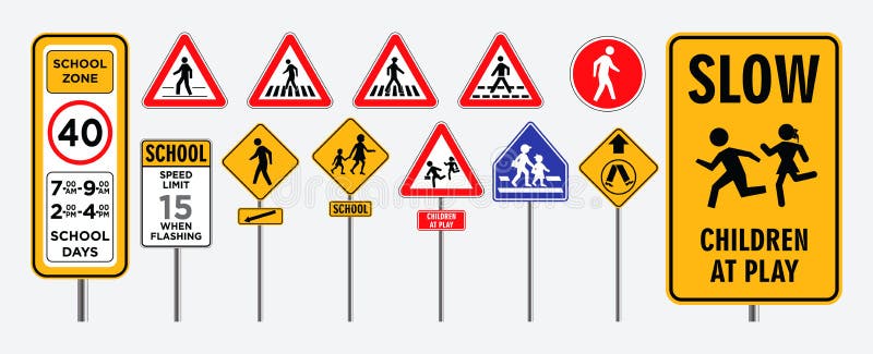 School Zone Sign Clip Art
