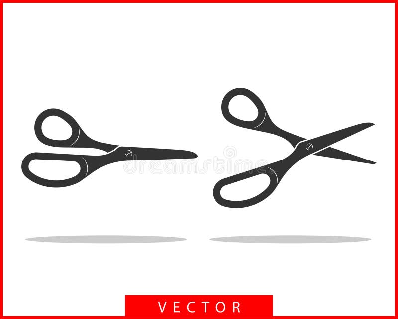 Set Scissor Icon. Scissors Vector Design Element or Logo Template Stock ...