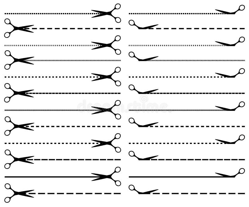 Snip Lines Stock Illustrations – 368 Snip Lines Stock Illustrations ...