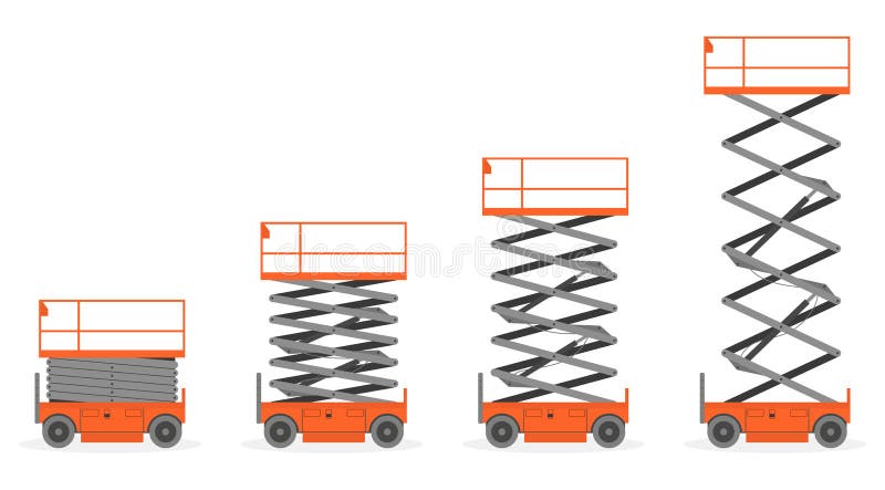 Scissor Lift Cartoon Stock Illustrations – 73 Scissor Lift Cartoon ...