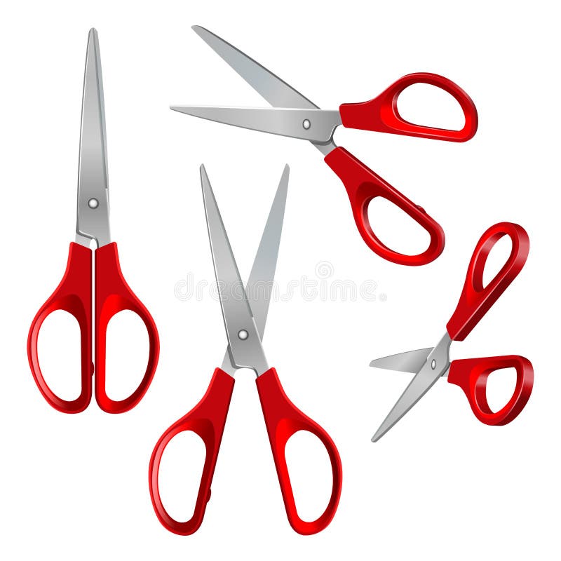 Closed Open Scissors Stock Illustrations – 248 Closed Open Scissors ...