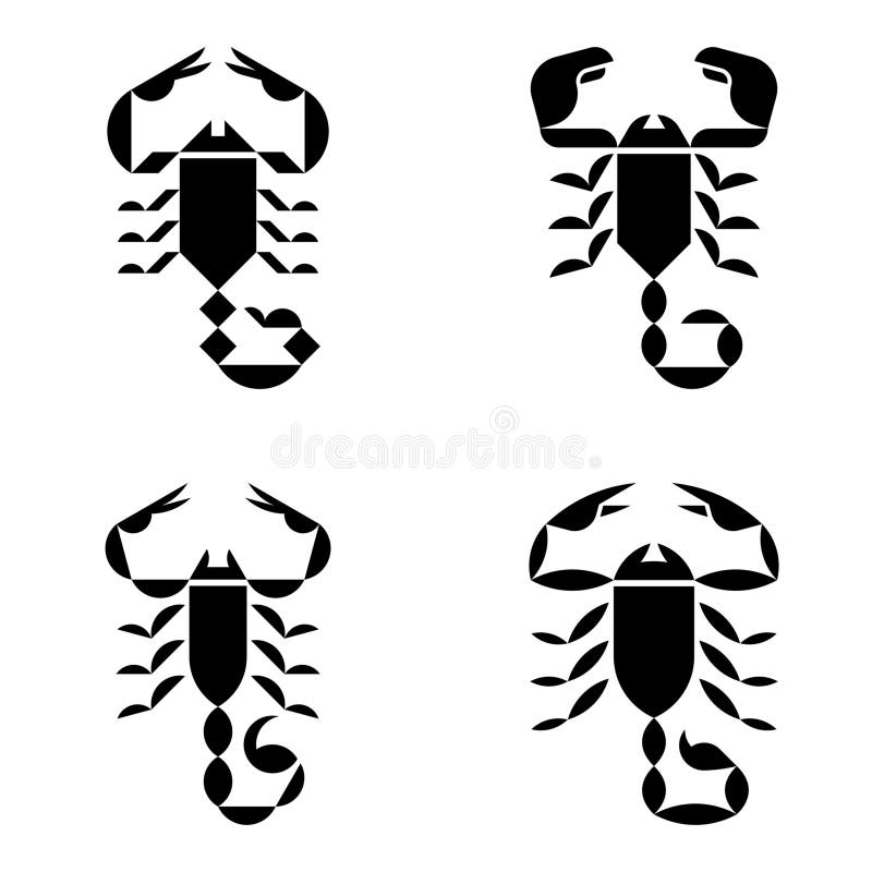 Set of Scorpio logo stock vector. Illustration of danger - 335237268