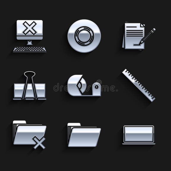 Clip Delete Folder Pencil Eraser Stock Illustrations – 83 Clip Delete ...