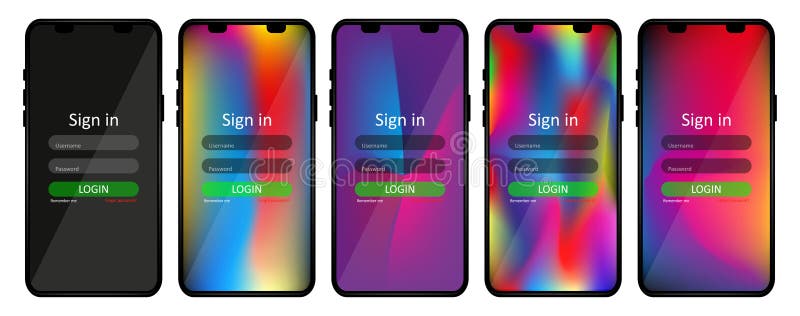 Create Password Smartphone Stock Illustrations – 406 Create Password ...