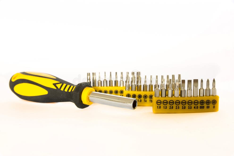 Set of screwdrivers stock photo. Image of studio, bits - 108786480