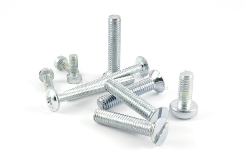 Set of screws and bolts stock photo. Image of hardware - 7323770