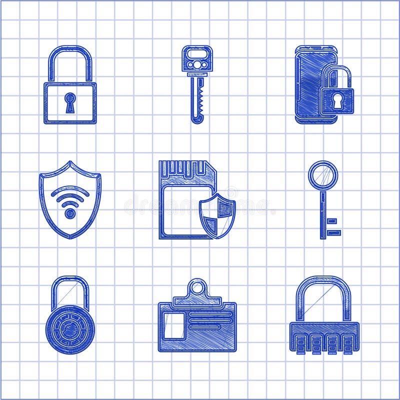 Set SD Card and Shield, Identification Badge, Safe Combination Lock ...