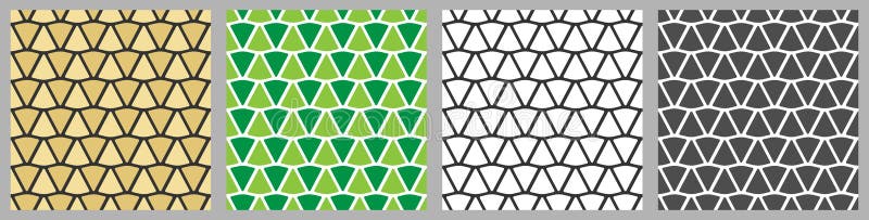 Set Seamless Abstract Pattern Of Arbitrary Shapes Of Different Color
