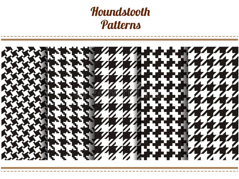 Houndstooth pattern stock vector. Illustration of pattern - 34636906