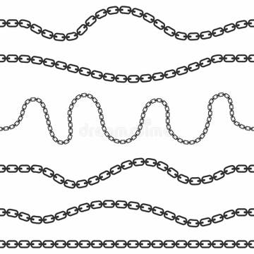 Curved Chains Isolated Stock Illustrations – 89 Curved Chains Isolated ...