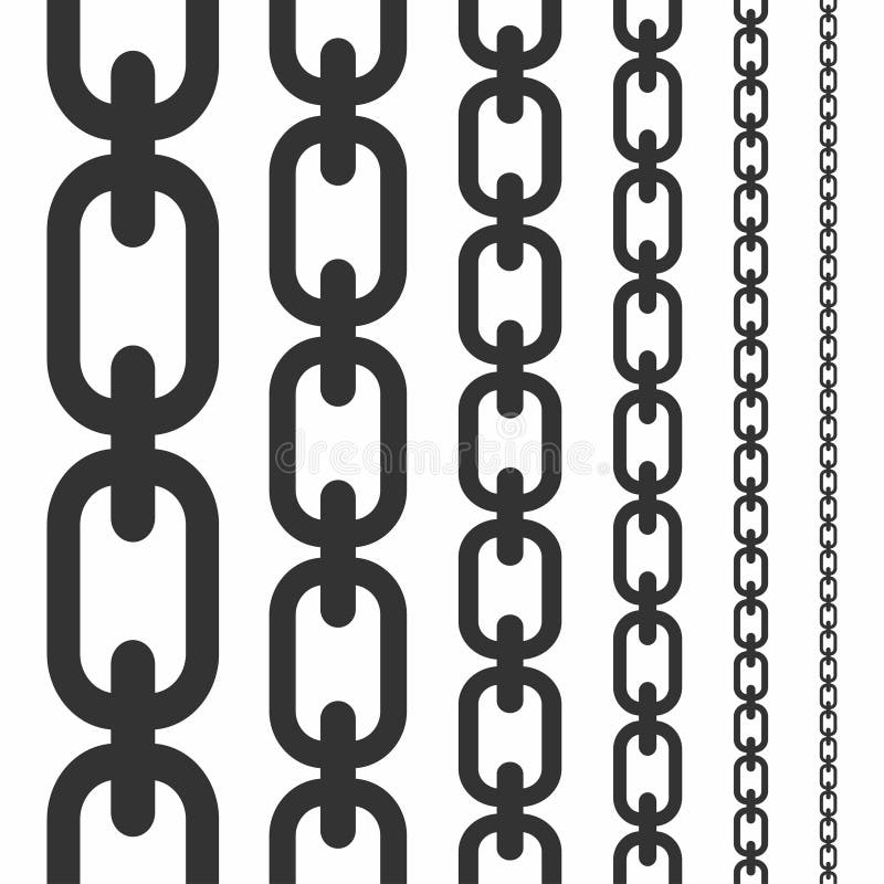 Heavy chains hang curved stock illustration. Illustration of grey ...