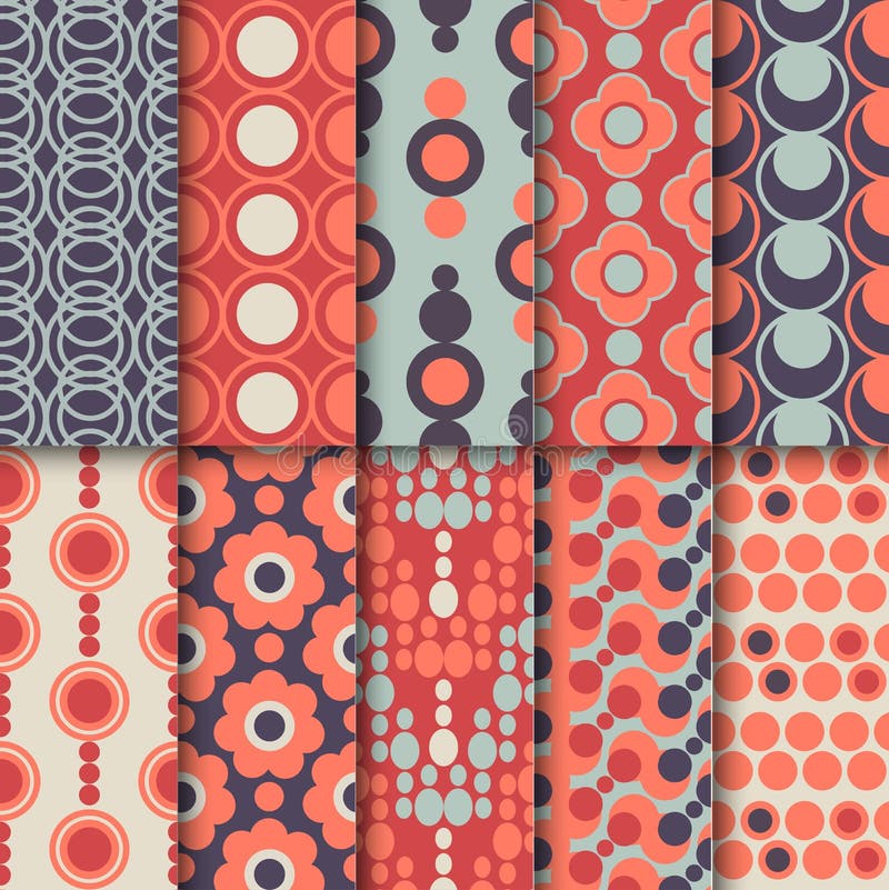 Set of retro patterns 6 stock vector. Illustration of bridal - 42188692