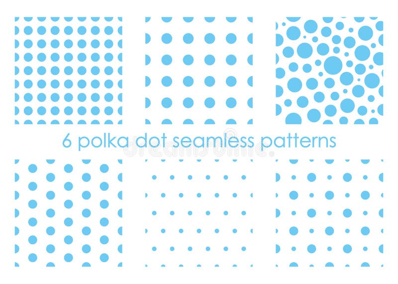 Polka-dot Repeat Patterns (seamless Backgrounds) Stock Vector - Illustration of paper, classic ...