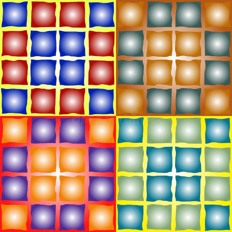 Set of Seamless Geometric Patterns Stock Vector - Illustration of ...