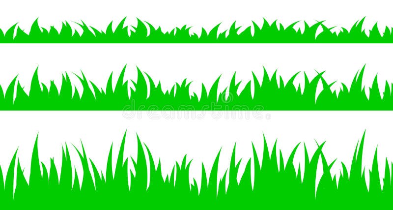 Set of seamless the grass. stock vector. Illustration of sward - 61984810
