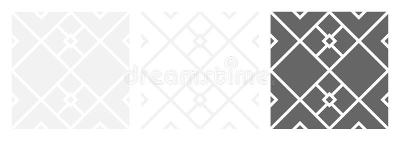 Set of Seamless Gray Diamond Pattern Made from Straight Lines To Create ...