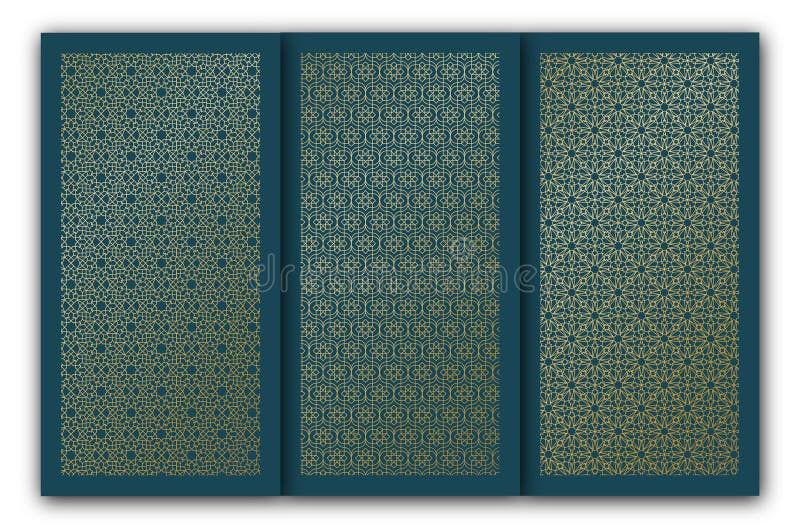 Dark Blue Islamic Mosaic Seamless Pattern. Stock Vector - Illustration ...