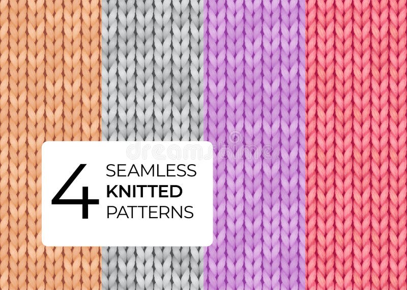 Light Violet Realistic Simple Knit Texture Seamless Pattern. Seamless ...