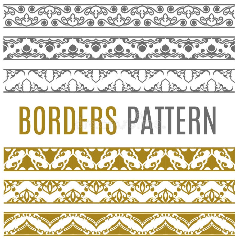 Seamless Pattern.ethnic Traditional.frame Vector.border Certificate ...