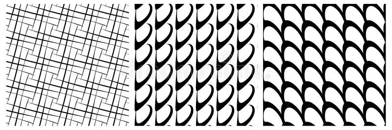 Set of 3 Seamless Pattern, Texture Vector Stock Vector - Illustration ...