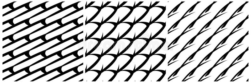 Set of 3 Seamless Pattern, Texture Vector Stock Vector - Illustration ...