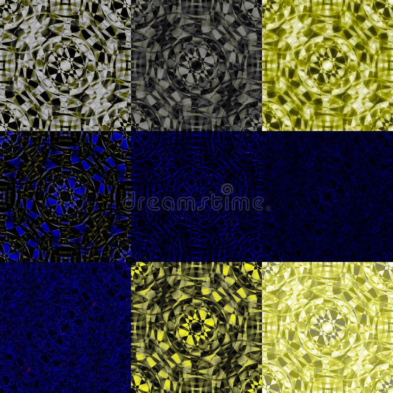 Set of Seamless Patterns, Abstract Backgrounds, Group 3 Item 9. Complex ...