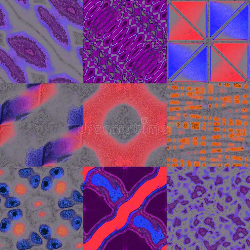 Set of Seamless Patterns, Abstract Backgrounds, Group 2 Item 12. Light ...