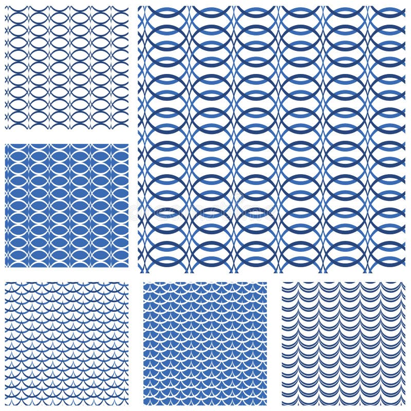 Seamless Mosaic Pattern - Blue Ceramic Tile Stock Vector - Illustration ...
