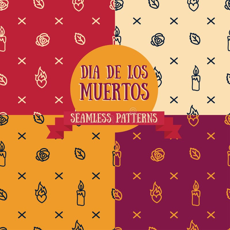 Day Dead Patterns Stock Illustrations – 169 Day Dead Patterns Stock ...