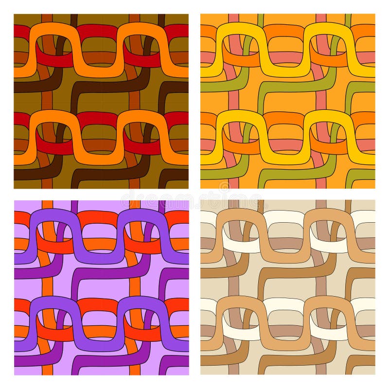 Set of Seamless Patterns in Different Color Ranges Stock Vector ...