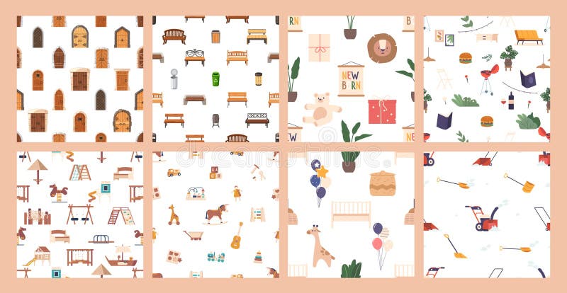 Household Items Set Stock Illustrations – 4,399 Household Items Set ...