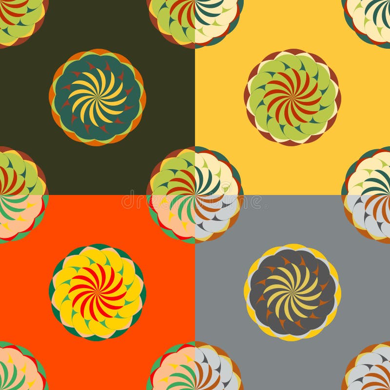 Set of seamless patterns stock vector. Illustration of shape - 51439199