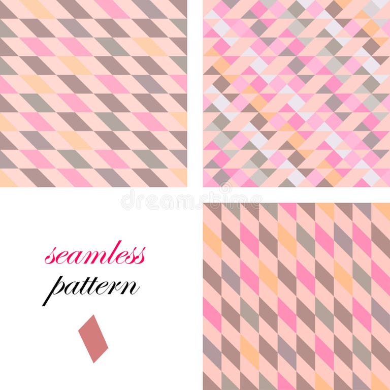 Seamless Pattern of Distorted Diagonal Diamonds Stock Vector ...