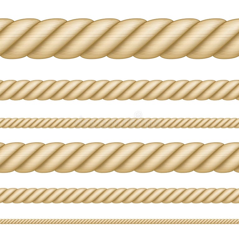 Ropes Different Thickness Stock Illustrations – 62 Ropes Different ...