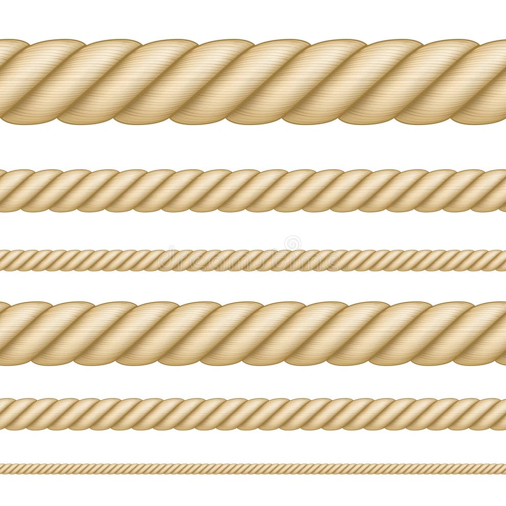 Ropes Different Thickness Stock Illustrations – 62 Ropes Different ...