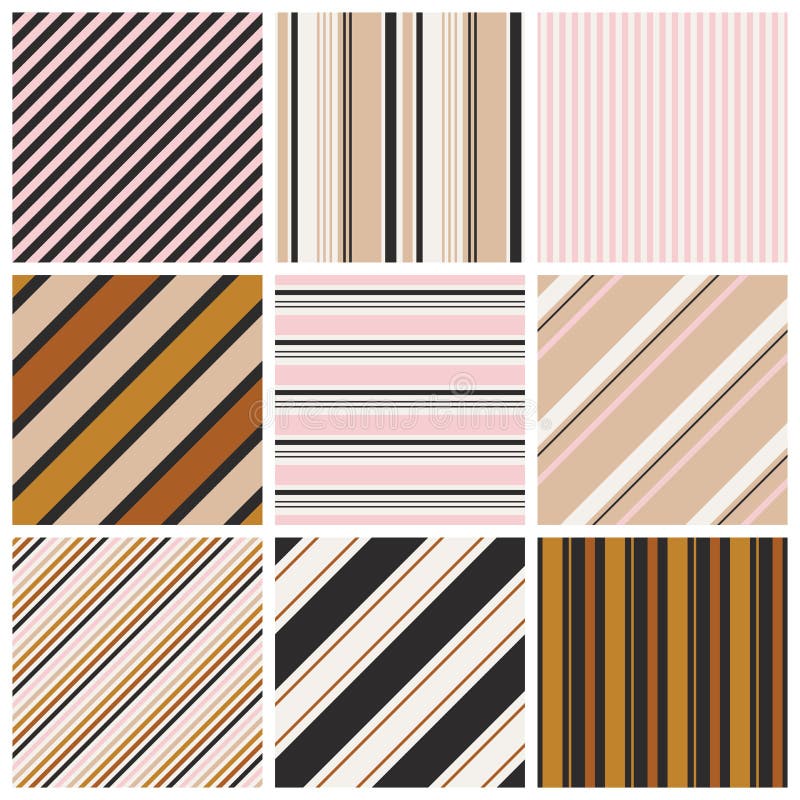 Seamless Stripes and Laces Pattern Stock Vector - Illustration of ...