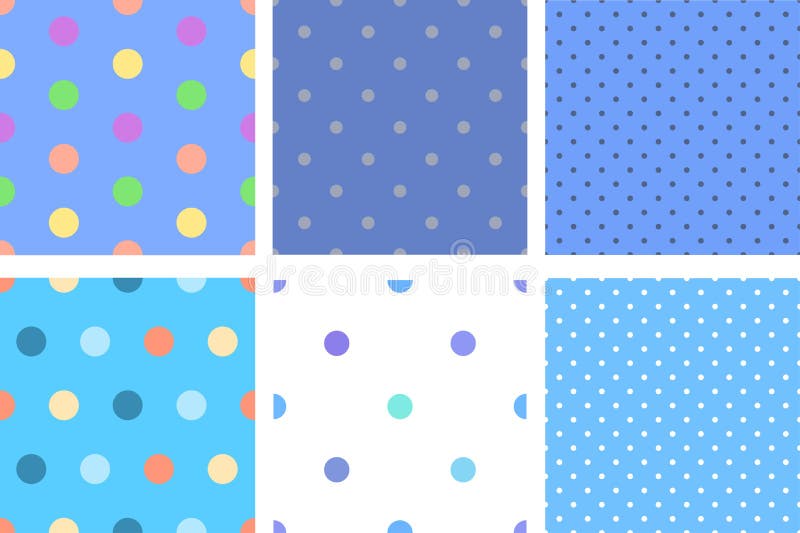 A Set of Seamless Texture with Small Circles Stock Vector ...