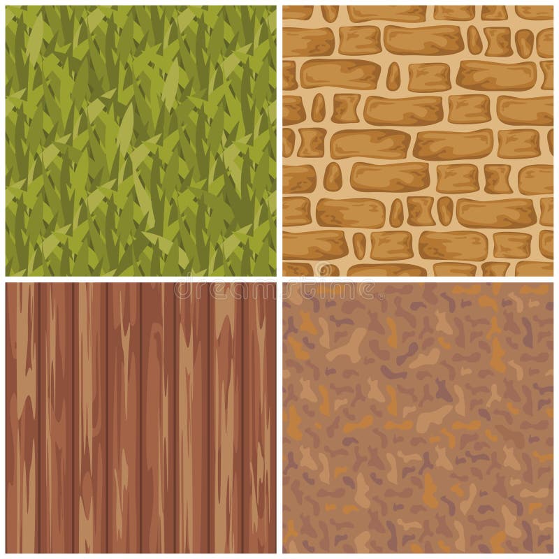 Set of seamless textures stock vector. Illustration of abstract - 19272955