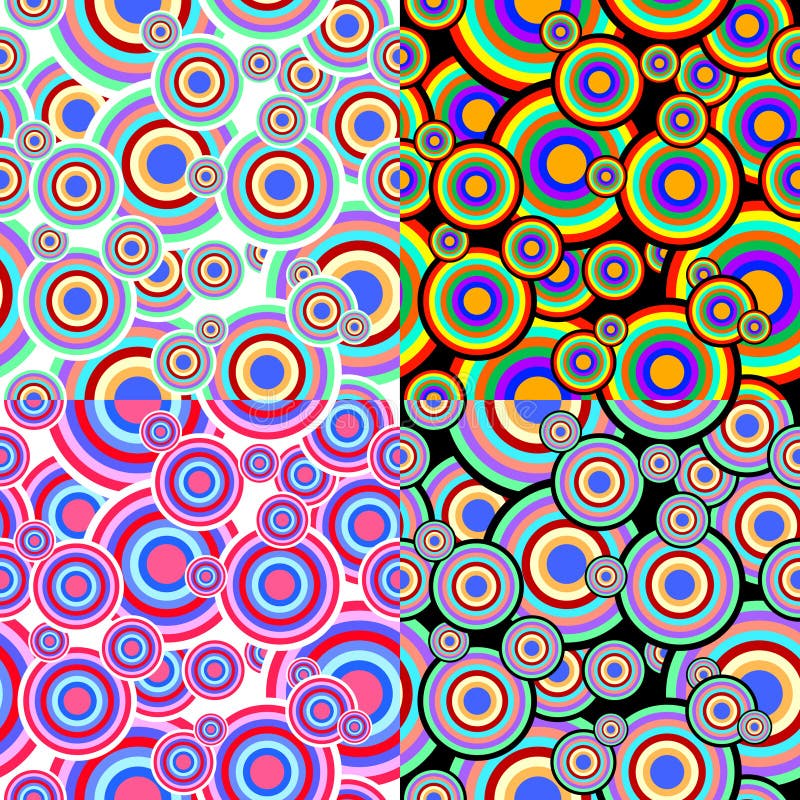 Set of seamless textures stock vector. Illustration of meditation - 7301299