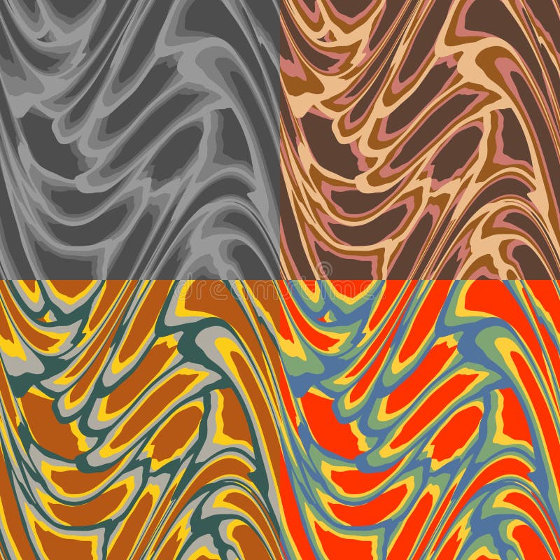 Set of Seamless Vector Abstract Patterns Stock Vector - Illustration of ...