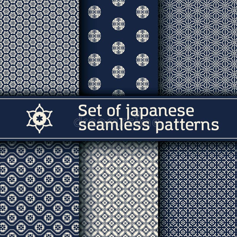 Japanese Vector Seamless Pattern Stock Vector - Illustration of element ...