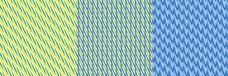 Set of 3 Seamlessly Repeatable, Repetitive Geometric Pattern ...